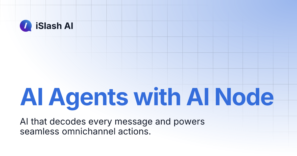 AI Agents with AI Node | iSlash AI